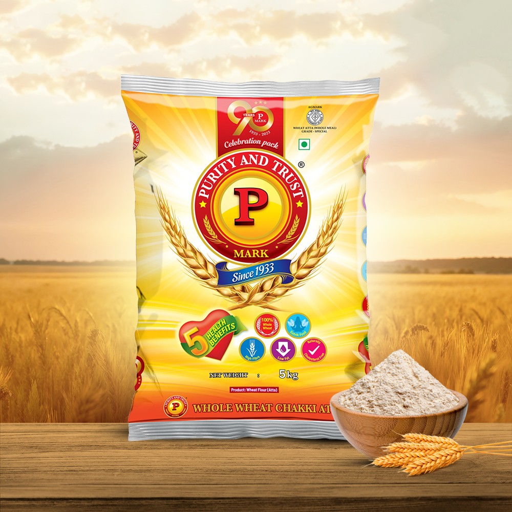 P Mark Whole Wheat Chakki Atta Price - Buy Online at Best Price in India