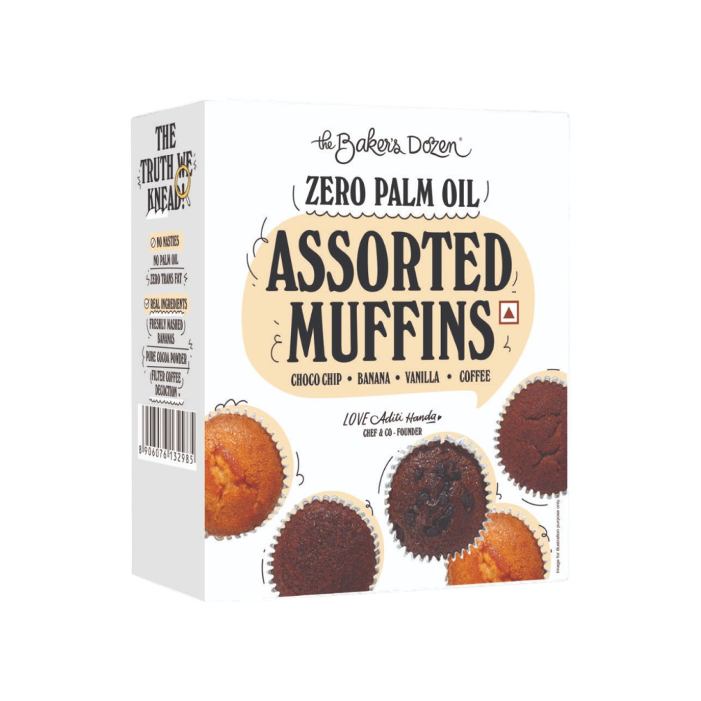 The Baker's Dozen Assorted Muffin Price - Buy Online at ₹184 in India