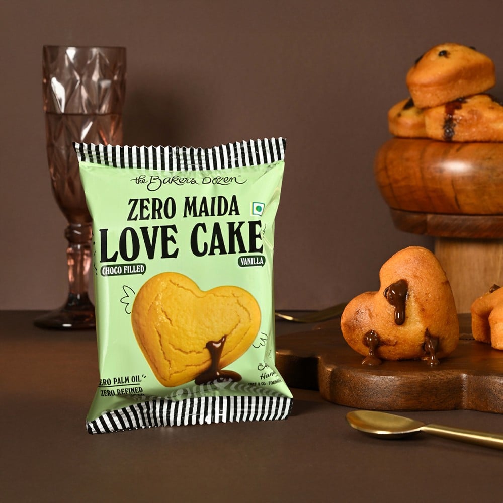 The Baker's Dozen Vanilla Love Choco Filled Muffin (Zero Maida) Price ...
