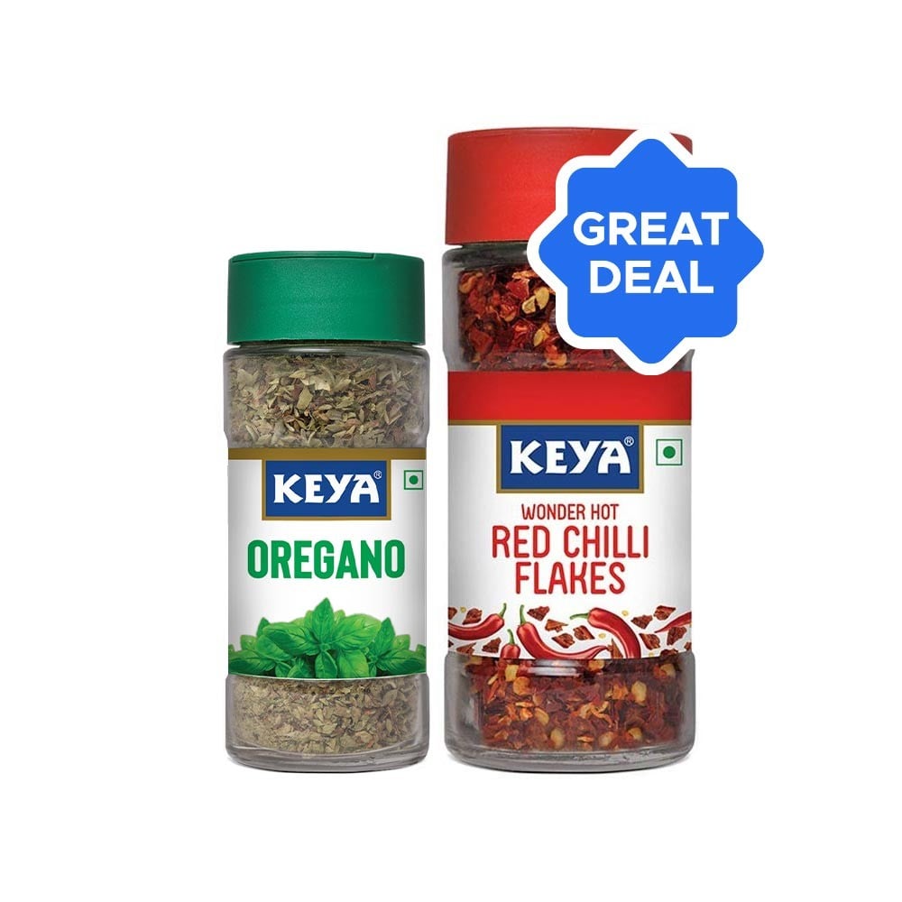 Keya Oregano + Red Chilli Flakes Combo Price - Buy Online at Best Price ...