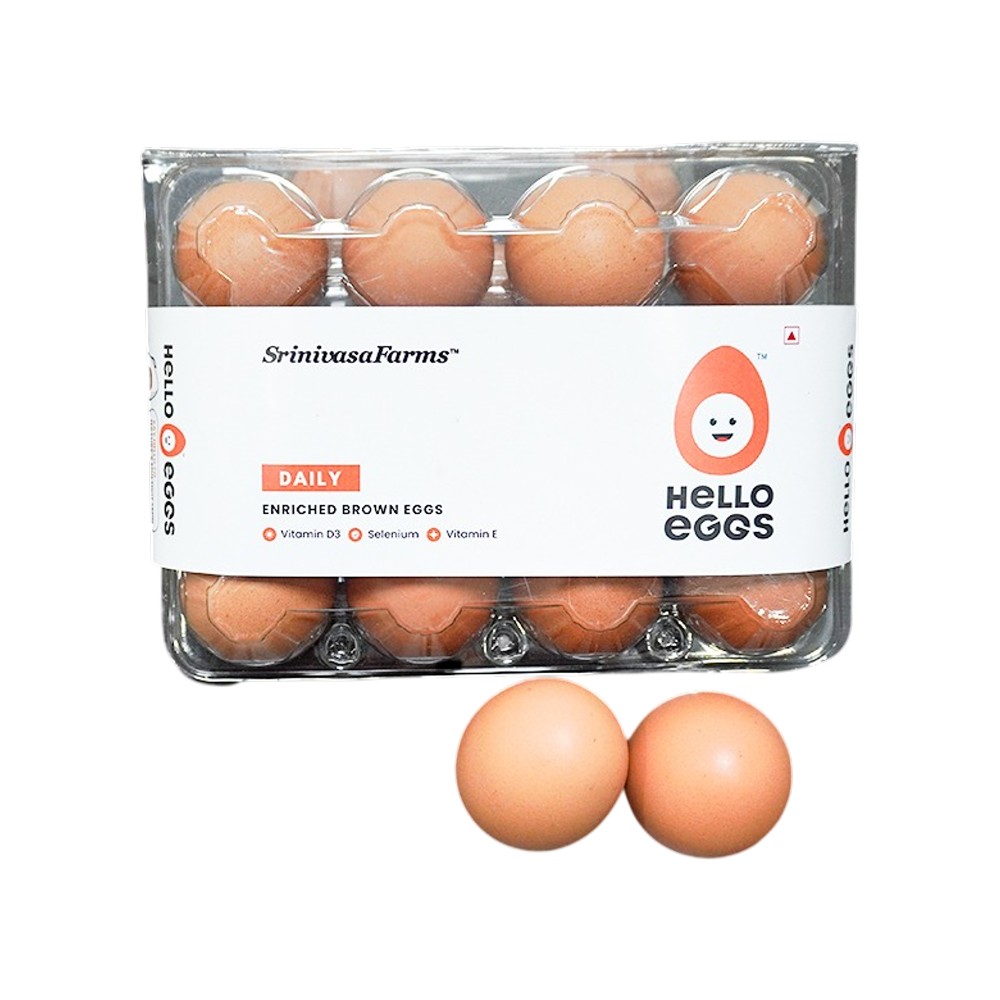 Hello Eggs D3 Daily Enriched Brown Eggs Price - Buy Online at Best ...