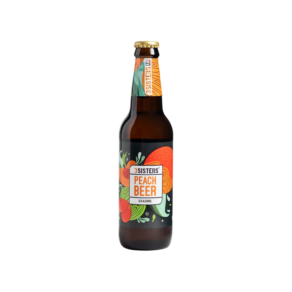 3 Sisters Peach Flavour Non-Alcoholic Beer Price - Buy Online at Best ...