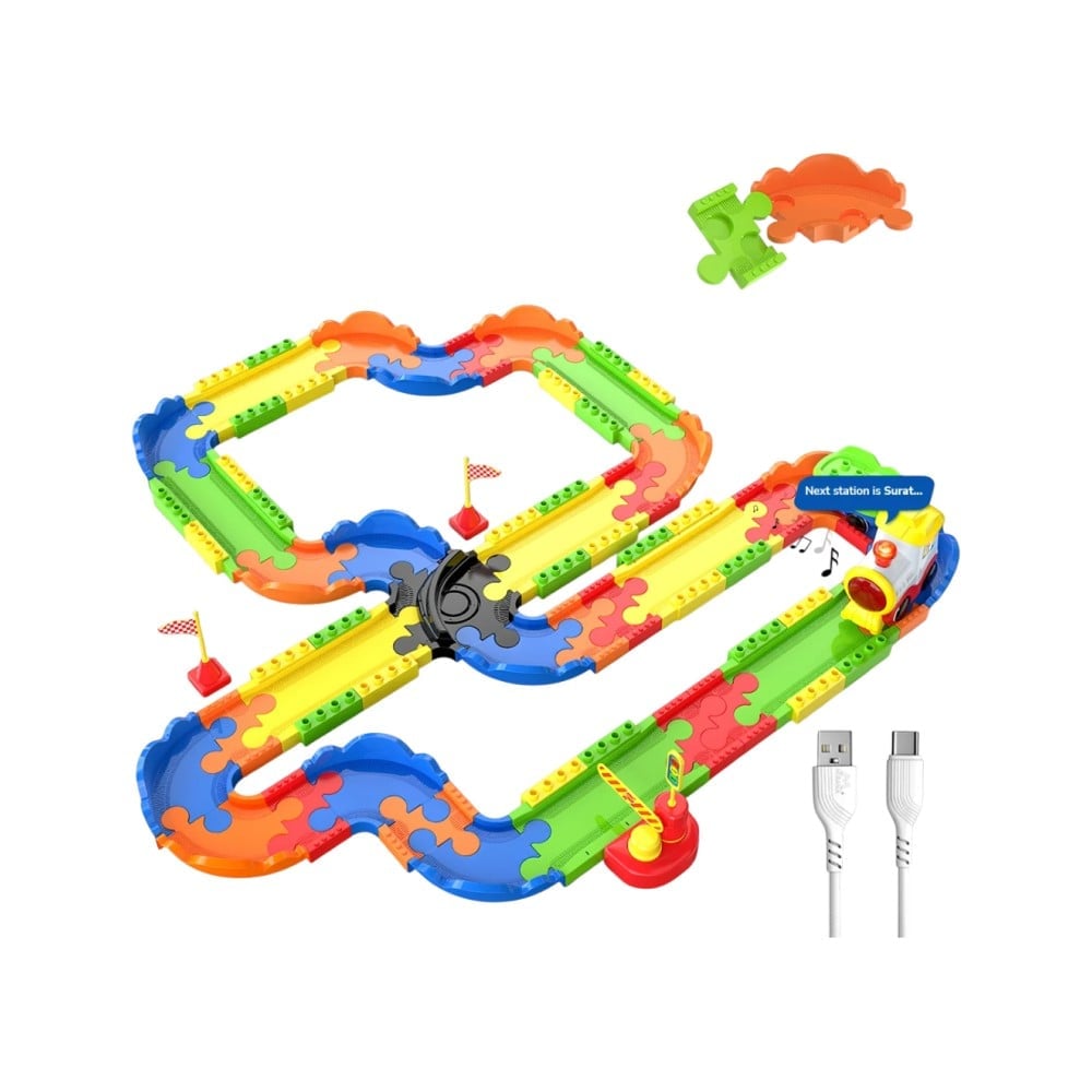 Mirana Block Rider DIY Train Set - 82 pcs Price - Buy Online at Best ...