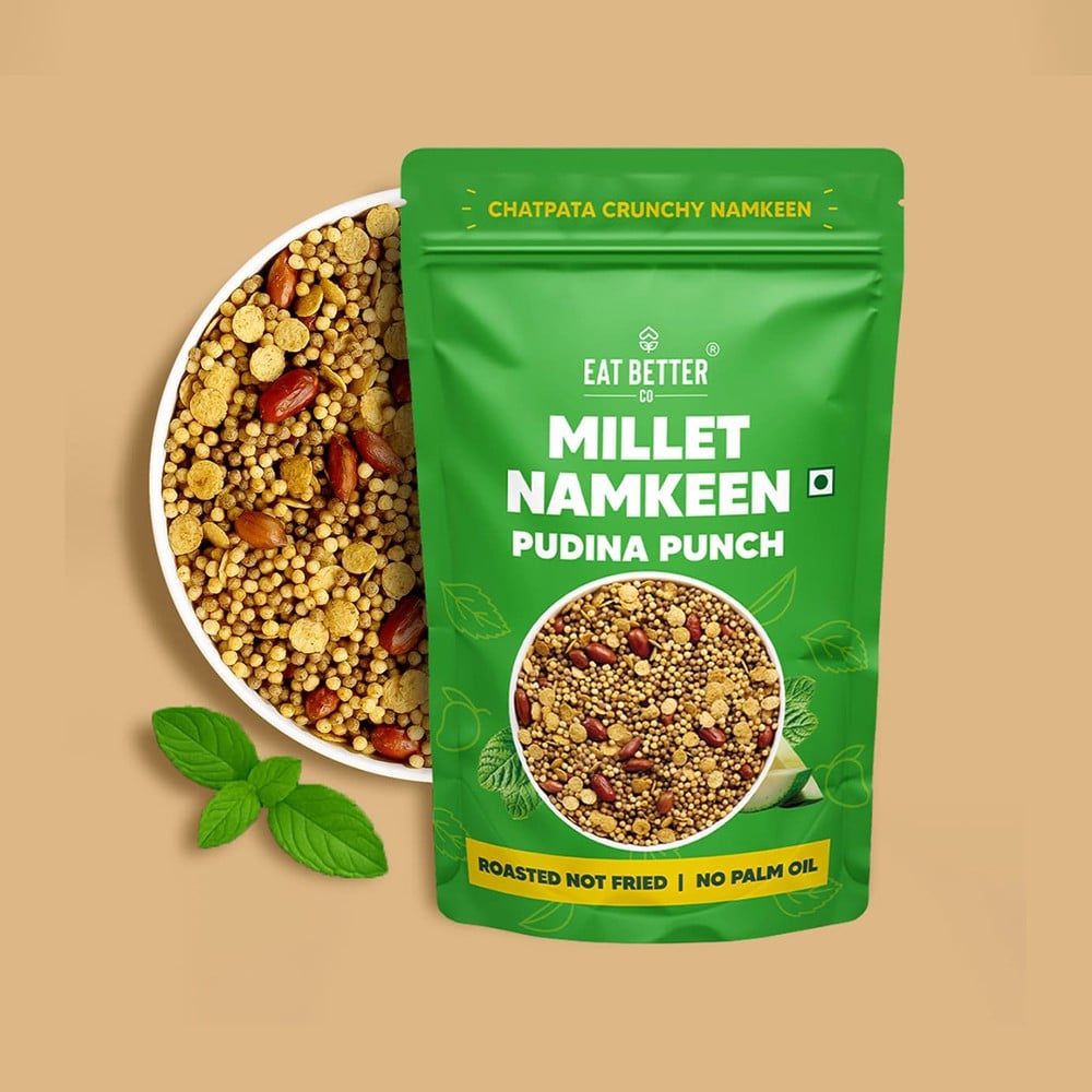 Eat Better Co Pudina Punch Millet Namkeen Price - Buy Online at ₹60 in ...
