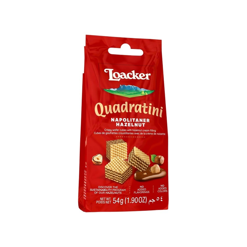Loacker Quadratini Napolitaner Hazlenut Wafer Cube Price - Buy Online ...