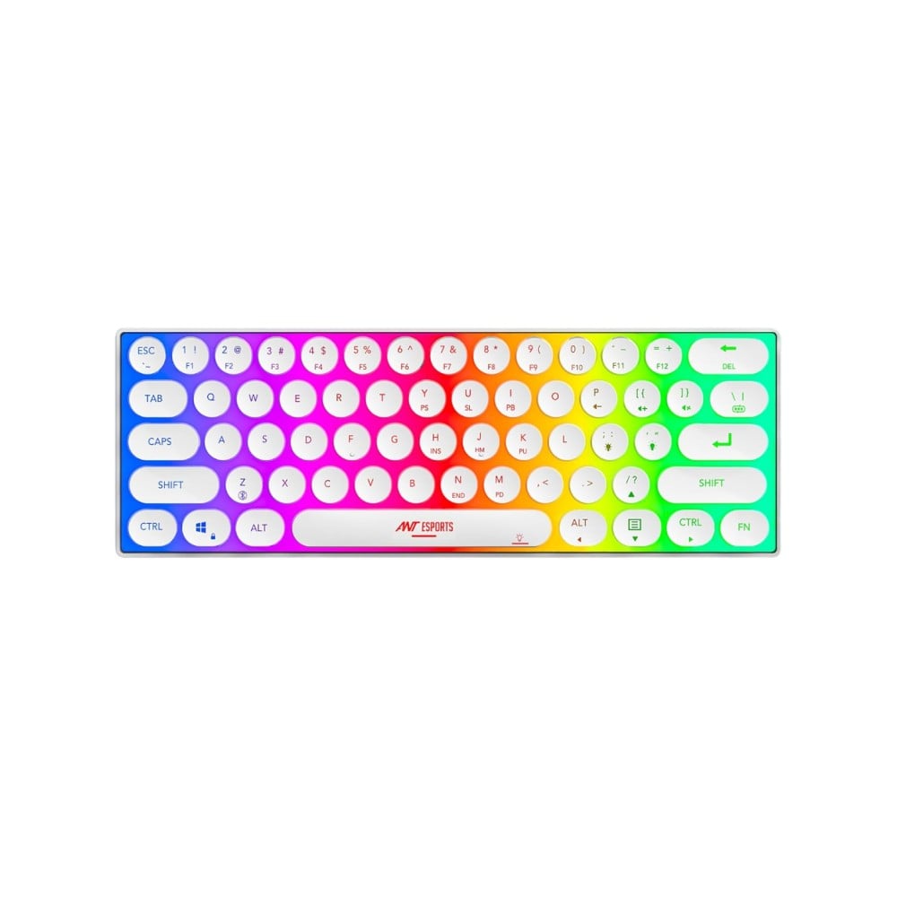 Ant Esports MK1500 Retro Style Wireless Gaming Keyboard (White) Price ...