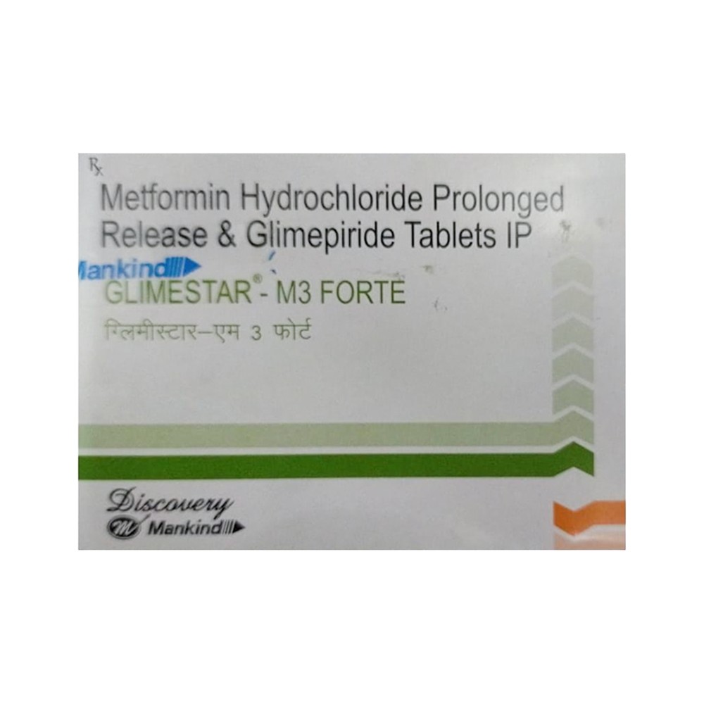 Glimestar M Forte 3 mg Tablet (10 Tab) Price - Buy Online at Best Price ...