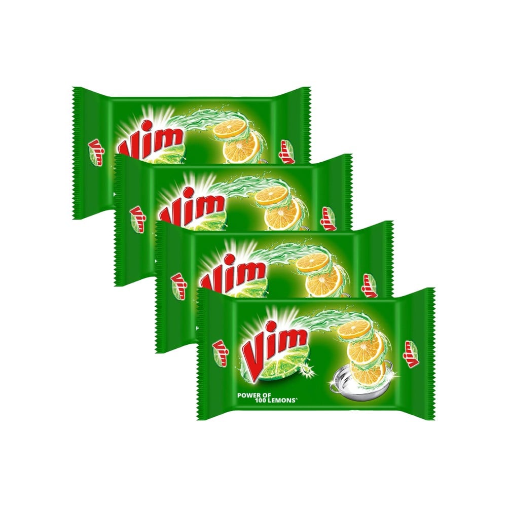 Vim Lemon Dishwash Bar (300 g) - Pack of 4 Price - Buy Online at Best ...