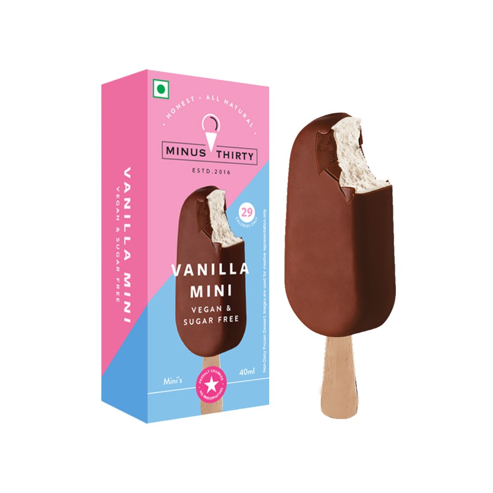 Minus Thirty Vanilla Mini Ice Cream Stick (Vegan & Sugar Free) Price ...
