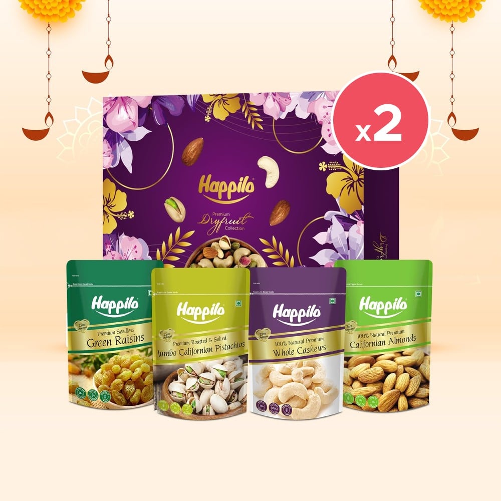 Happilo Diwali Celebration Dry Fruits Gift Pack Kaze - Pack of 2 Price ...