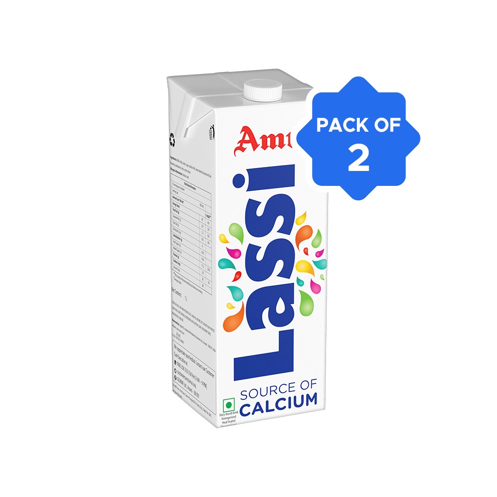 Amul Sweet Lassi 1 l - Pack of 2 Price - Buy Online at Best Price in India