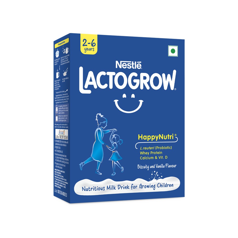 Nestle Lactogrow Nutritious Milk Drink (Biscuity Vanilla Flavour (2 - 6 ...
