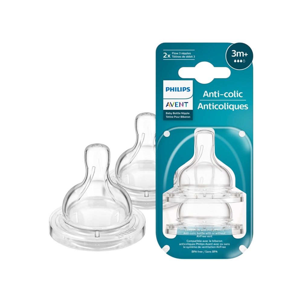 Philips Avent Anti-Colic Feeding Nipple 3+ Months Price - Buy Online at ...