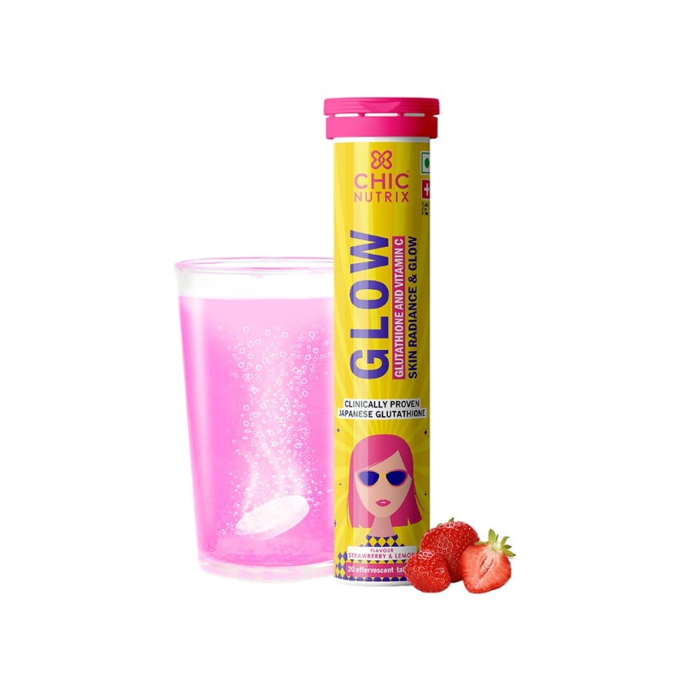 Chicnutrix Glow Japanese Glutathione For Brighter Skin (Strawberry ...