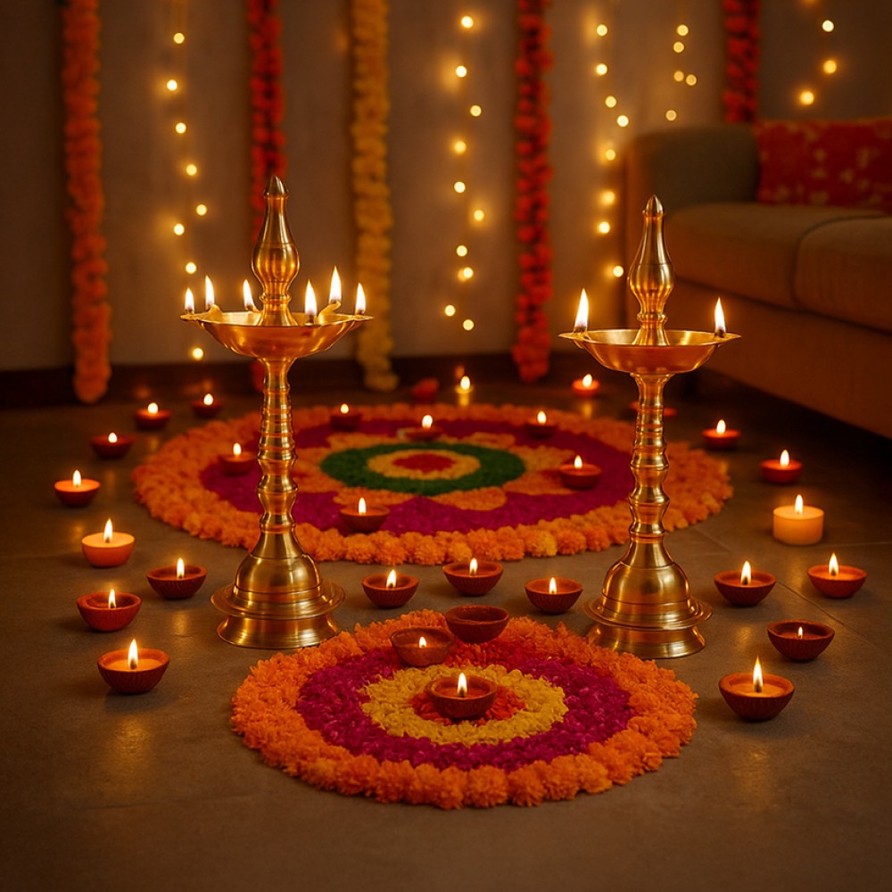Samai Brass Diya by Chandar Price - Buy Online at ₹1179 in India