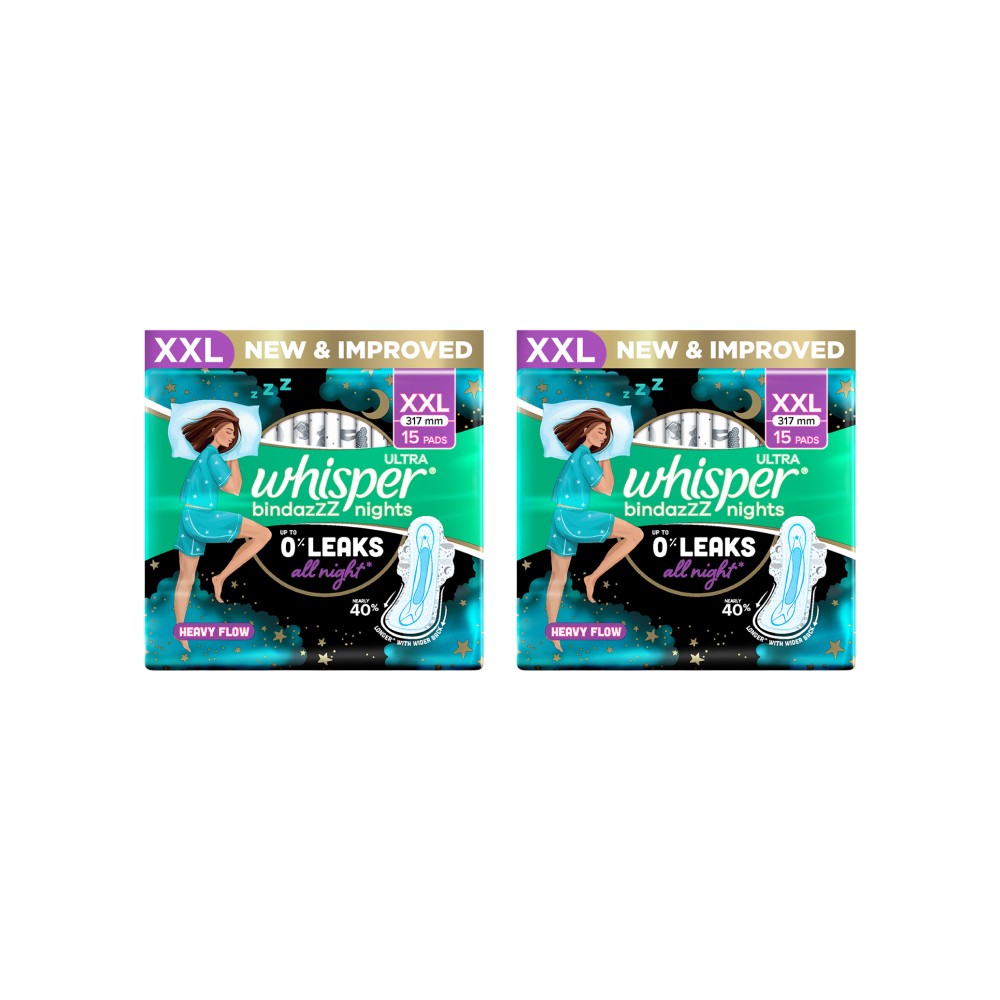 Whisper Ultra Bindazzz Nights Sanitary Pads - Pack of 2 Price - Buy ...