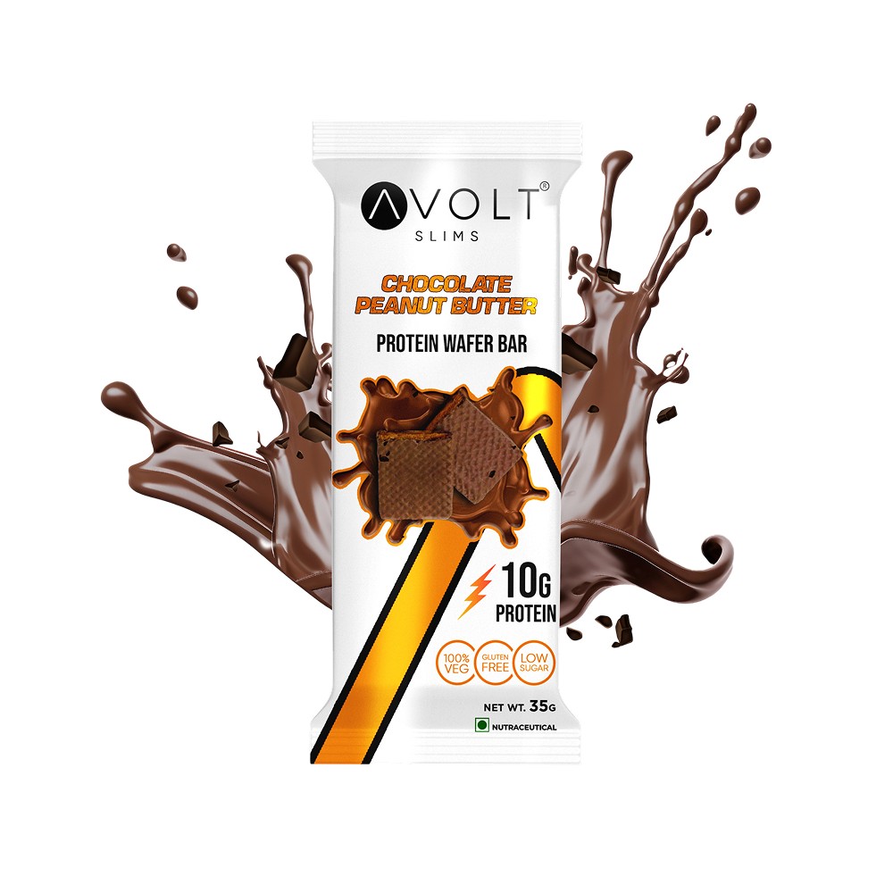 Avolt Slims Chocolate Peanut Butter Protein Wafer Bar Price - Buy ...