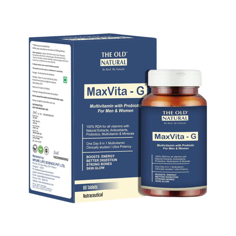 The Old Natural Max Vita - G Multivitamin Probiotics & Prebiotics Price ...