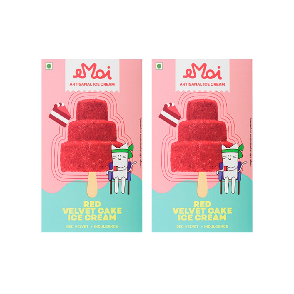 EMOI Red Velvet Cake Ice Cream Stick - Pack of 2 Price - Buy Online at ...