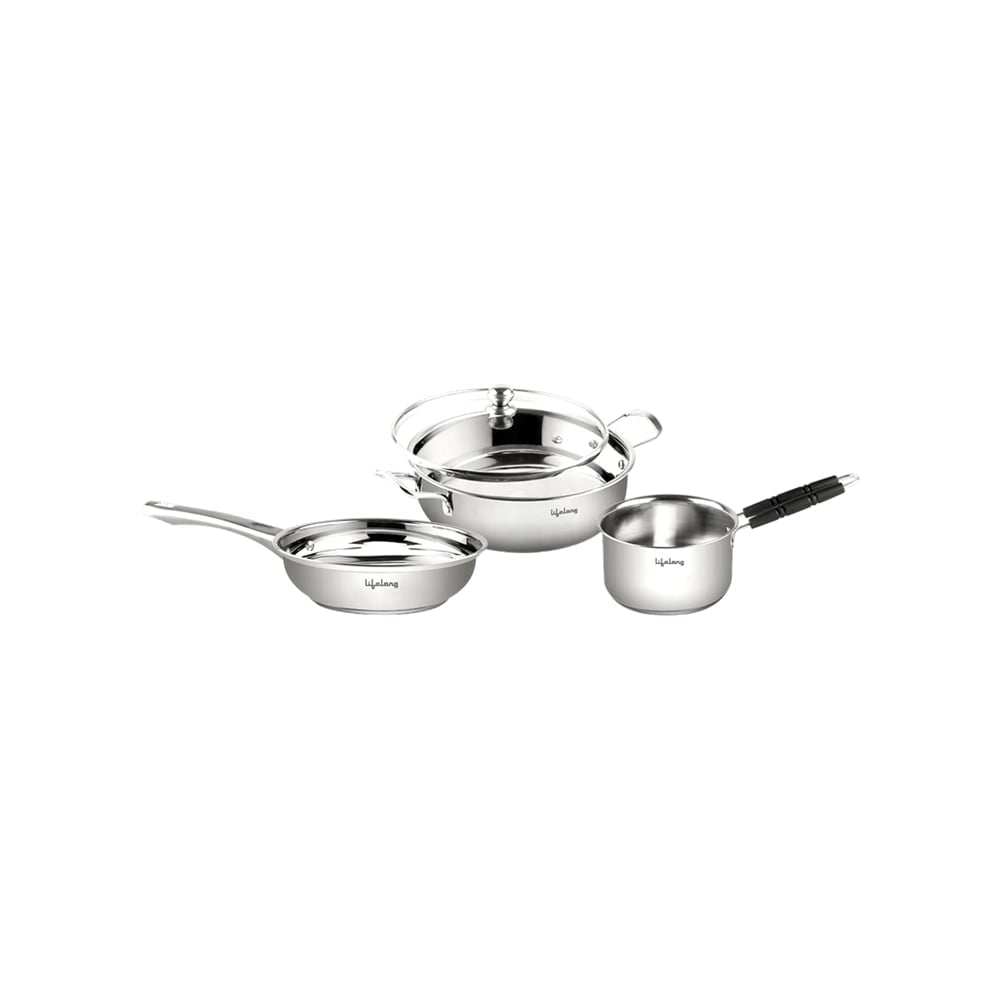 Lifelong Cookware Set (Stainless Steel) Price - Buy Online at ₹999 in India