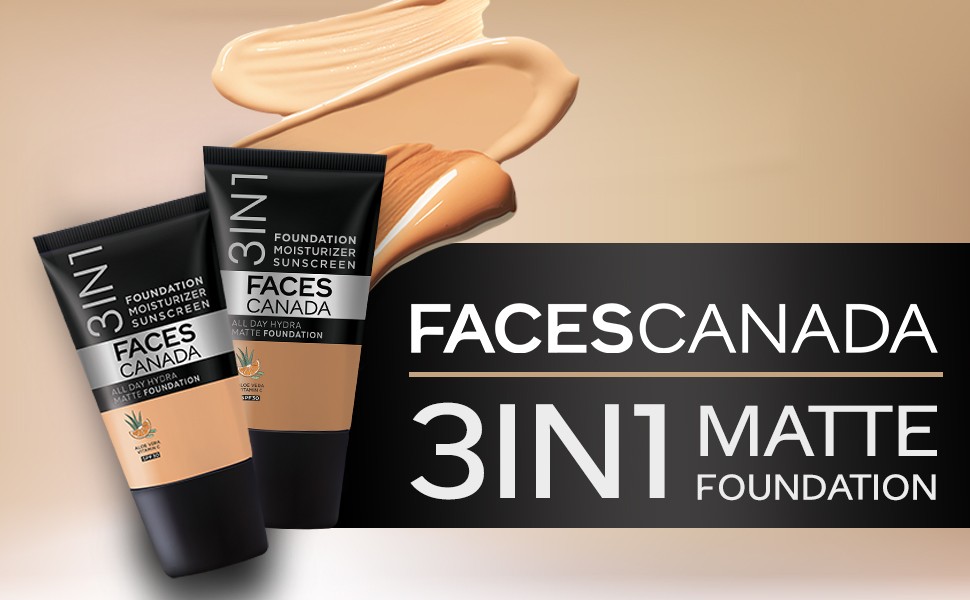 Faces Canada Hydra Matte Foundation (Medium Natural 022) Price - Buy ...