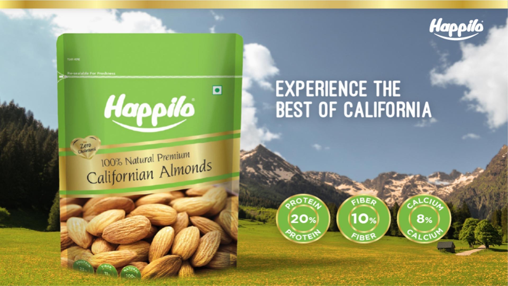 Happilo Premium Natural Californian Almonds Price - Buy Online at ₹309 ...