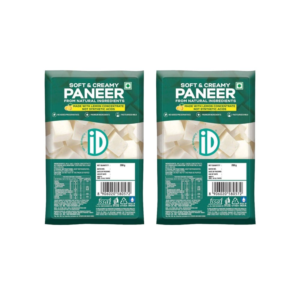 iD Soft and Creamy Paneer - Pack of 2 Price - Buy Online at Best Price ...