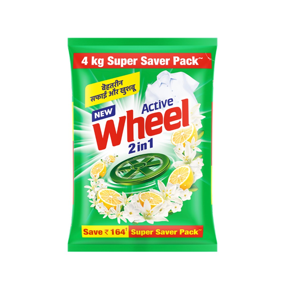 Wheel Active 2-in-1 Detergent Powder Price - Buy Online at ₹260 in India