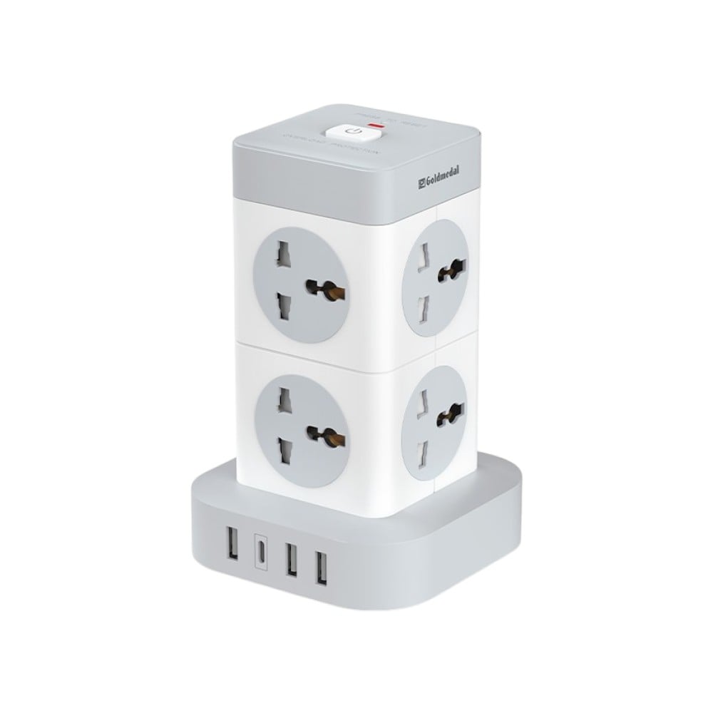 Goldmedal TurboMax Power Strip USB Extension Board (2 m, White) Price ...