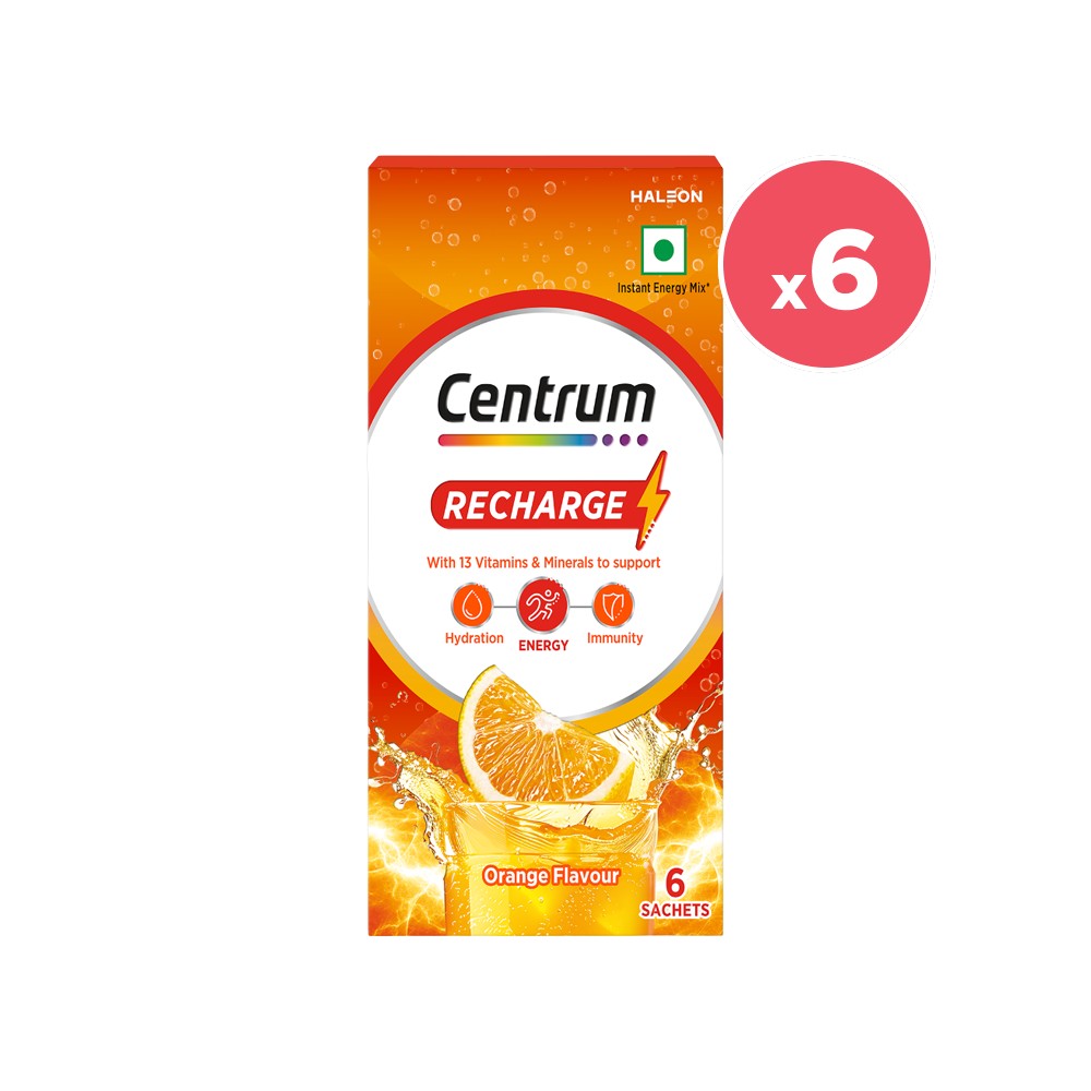 Centrum Recharge Multivitamin Powder Energy Drink Mix - Pack of 6 Price ...