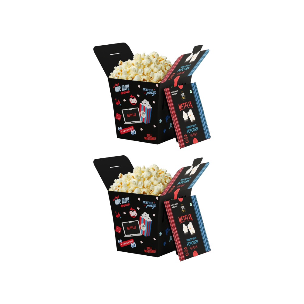 4700BC X Netflix Microwave Popbox Popcorn (Sweet & Salted) - Pack of 2 ...