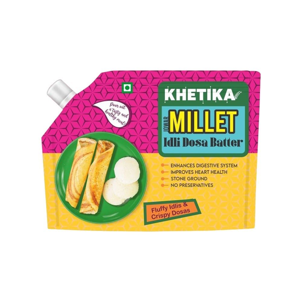 Khetika Jowar Millet Idli Dosa Batter Price - Buy Online at Best Price ...