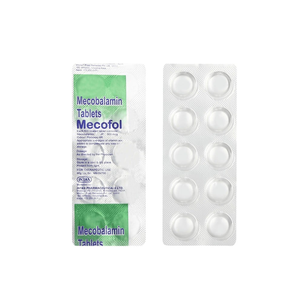 Mecofol 500 mcg Tab (Intas) Price - Buy Online at Best Price in India