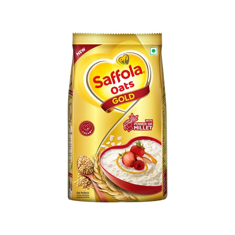 Saffola Gold Unflavored Multigrain Oats (with Millet) Price - Buy ...