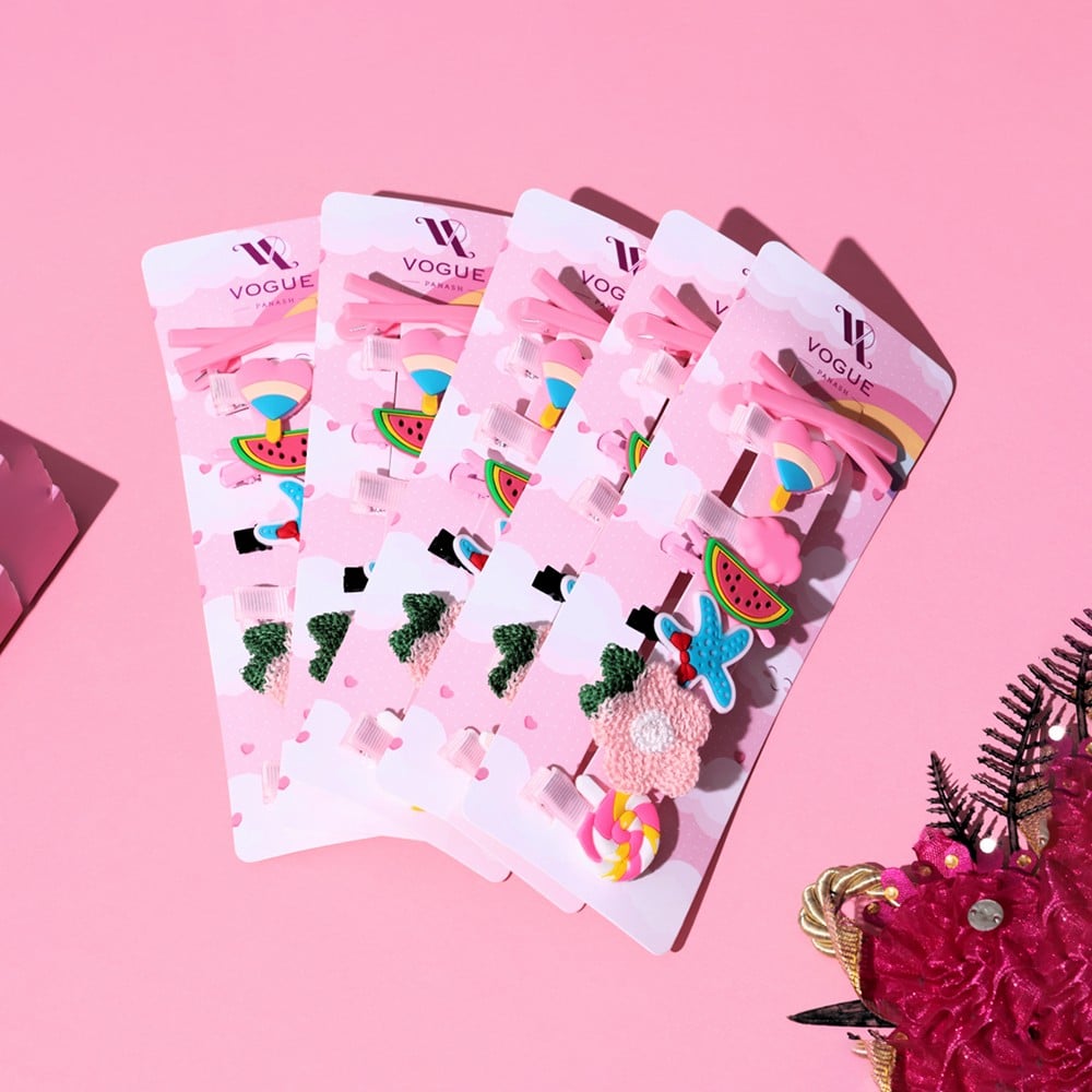 Vogue Panash Funky Hair Clip Sets for Girls, 35 pcs (Multicolor ...