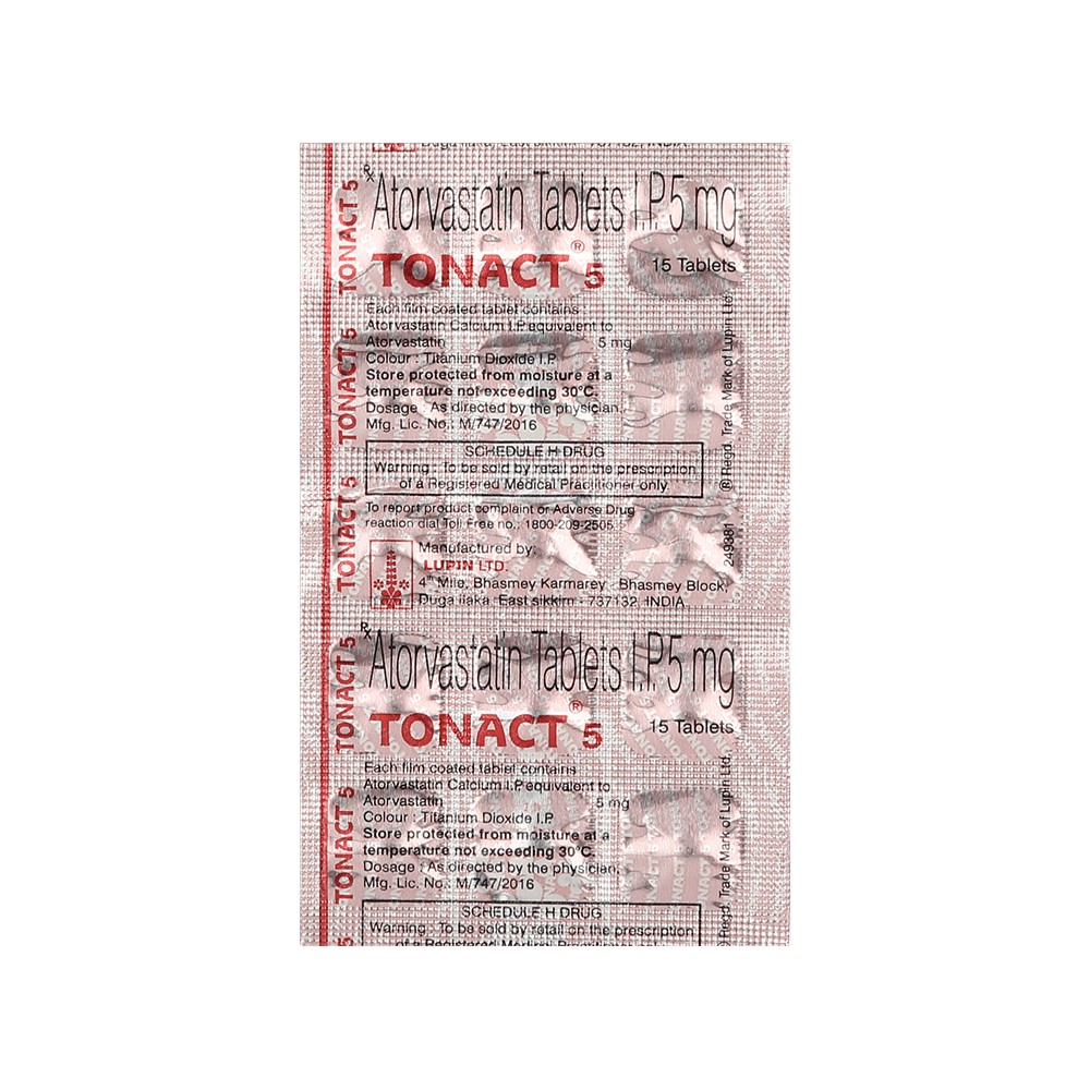 Tonact 5mg Strip Of 15 Tablets Price - Buy Online at ₹139 in India