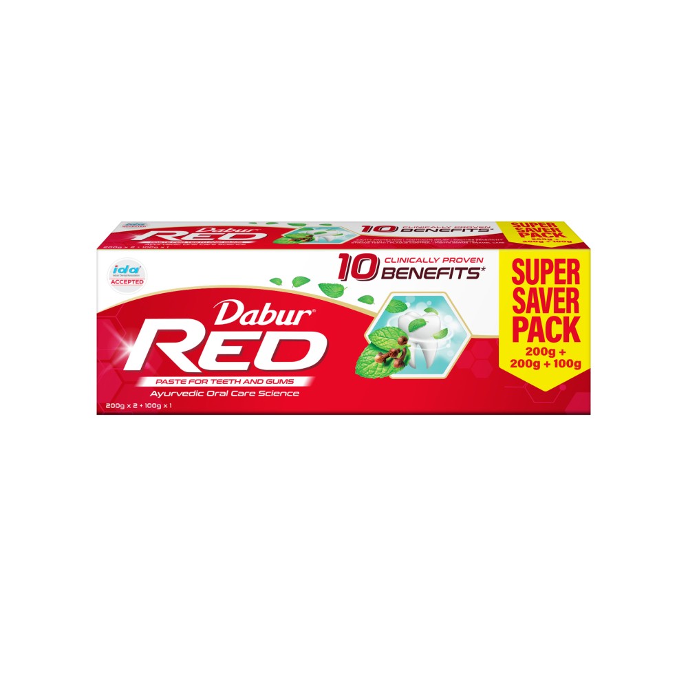 Dabur Red Herbal Toothpaste - Family Saver Pack Price - Buy Online at ...