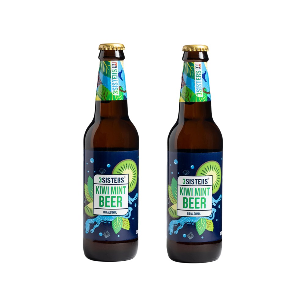 3 Sisters Non-Alcoholic Beer - Kiwi Mint Flavor Price - Buy Online at ...