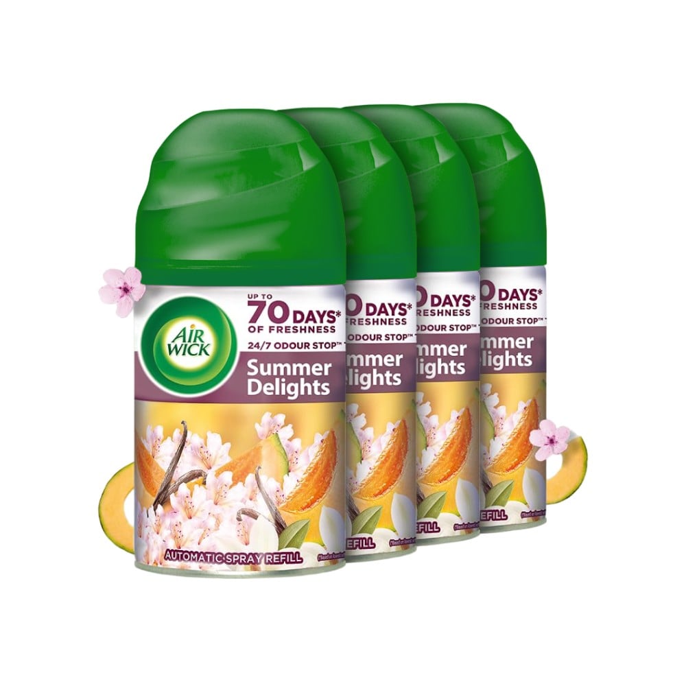 Airwick Freshmatic Air Freshener Refill (Summer Delights) - Pack of 4 ...
