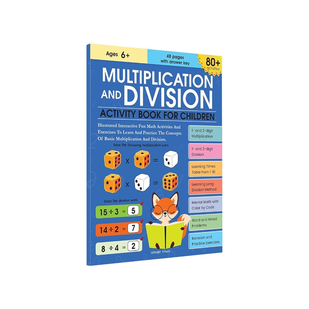 Multiplication And Division Activity Book For Children - 80+ Activities ...