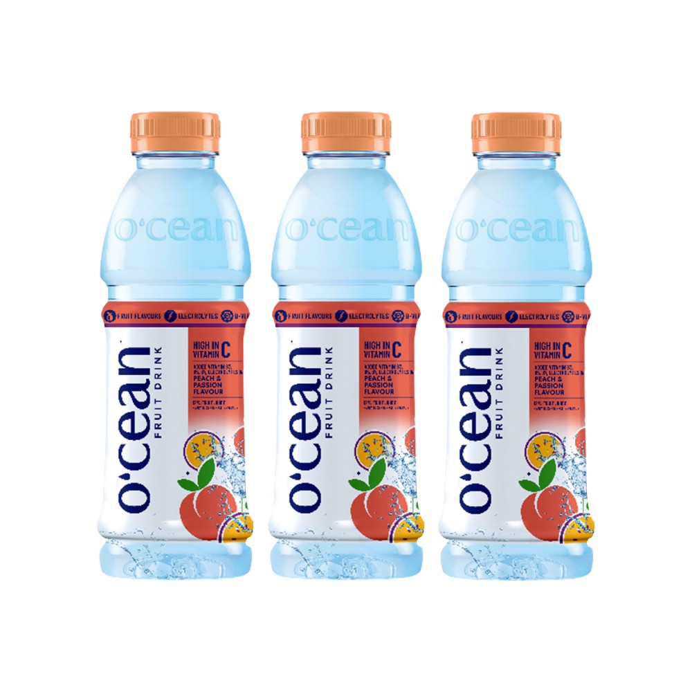 O'cean Peach & Passion Fruit Flavoured Water - Pack of 3 Price - Buy ...