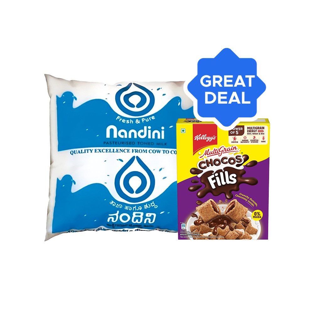 Kellogg's Double Chocolaty Fills Chocos (Crunchy Outside, Creamy Inside ...