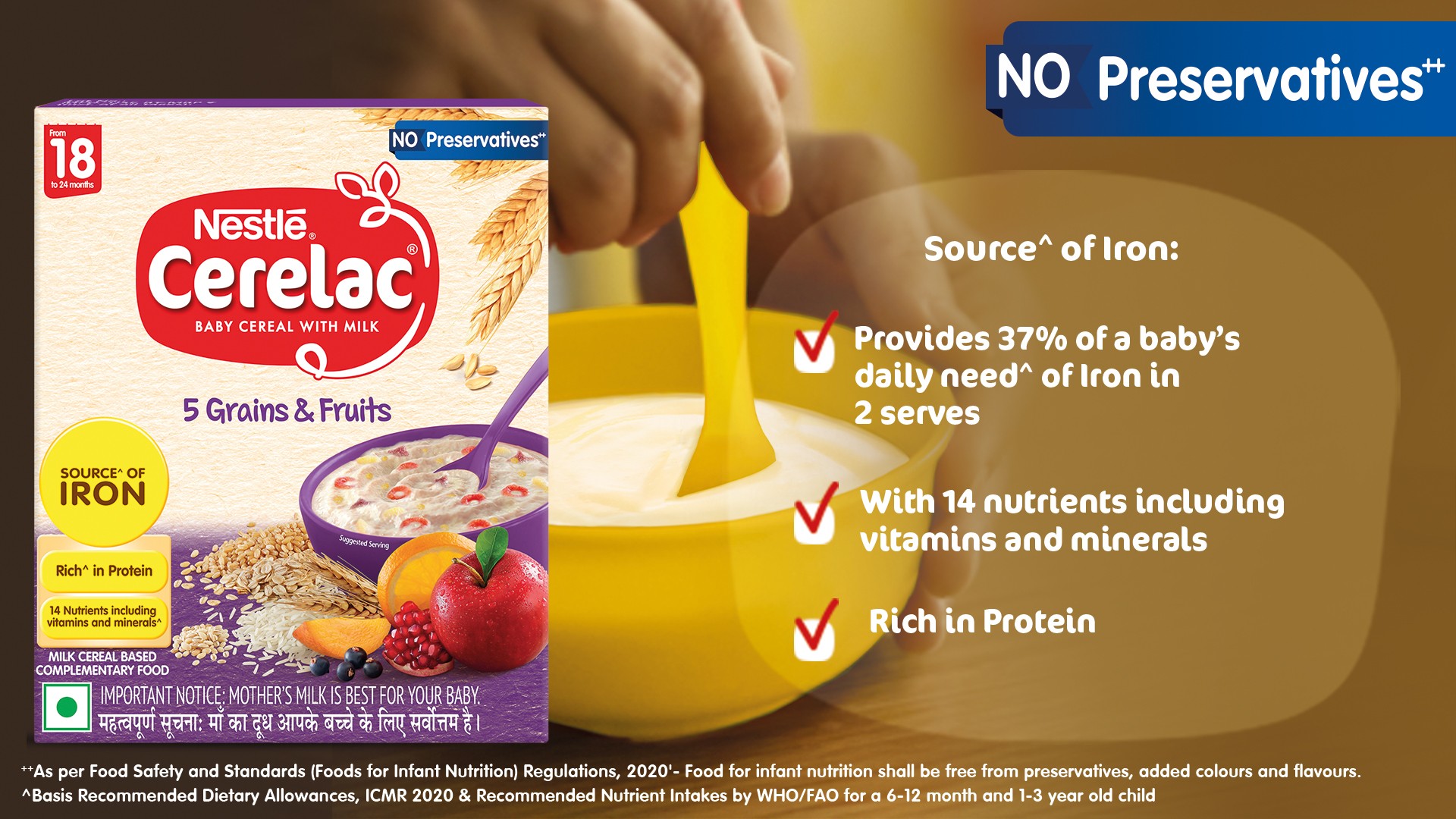 Nestle Cerelac 5 Grains & Fruits Baby Cereal (18 to 24 months) Price ...