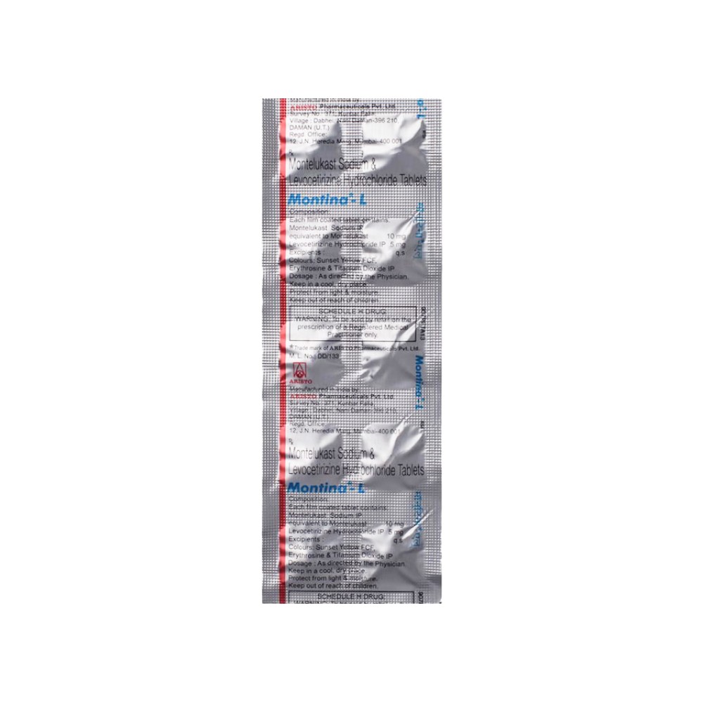 Montina L Tablets Price - Buy Online at ₹84 in India
