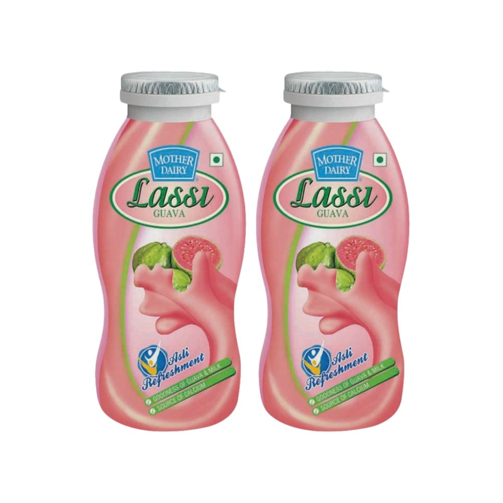 Mother Dairy Pink Guava Lassi - Pack of 4 Price - Buy Online at Best ...