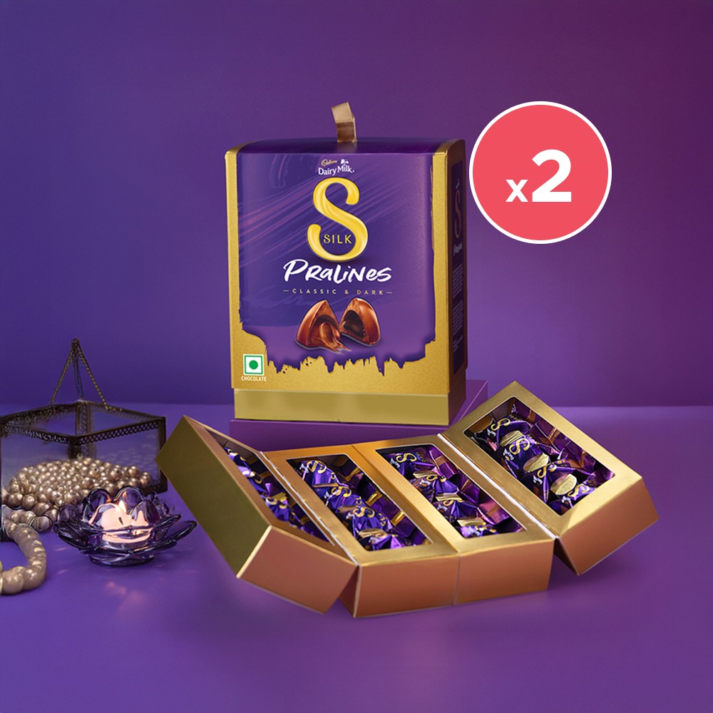 Cadbury Dairy Milk Silk Pralines Chocolate Gift Pack - Pack of 2 Price ...