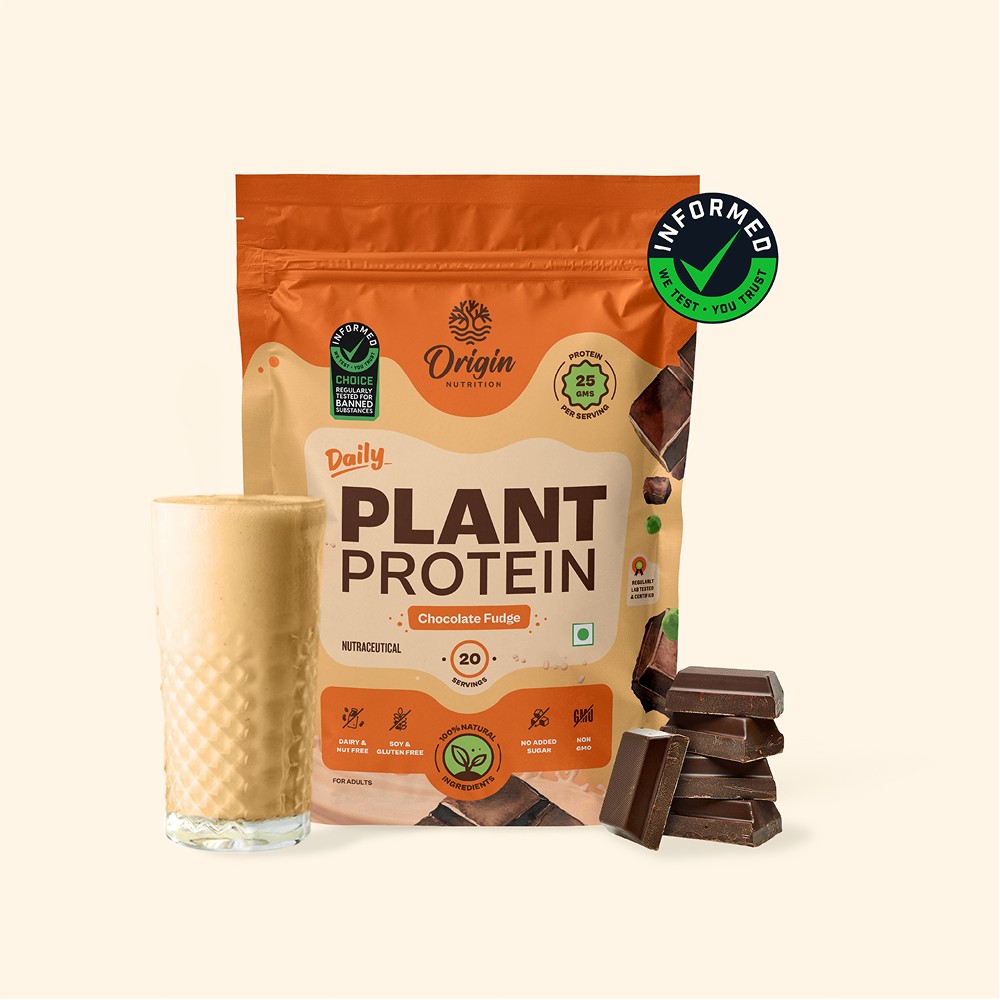 Origin Nutrition Daily Plant Protein (Chocolate) Price - Buy Online at ...