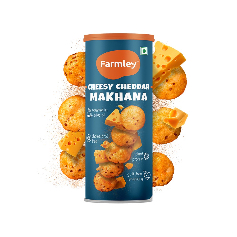 Farmley Cheesy Cheddar Flavoured Makhana Roasted In Olive Oil Price ...