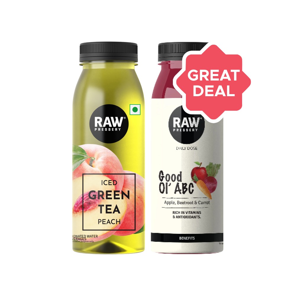 Raw Pressery Iced Tea (Peach) + Good Ol' ABC Juice Combo Price - Buy ...