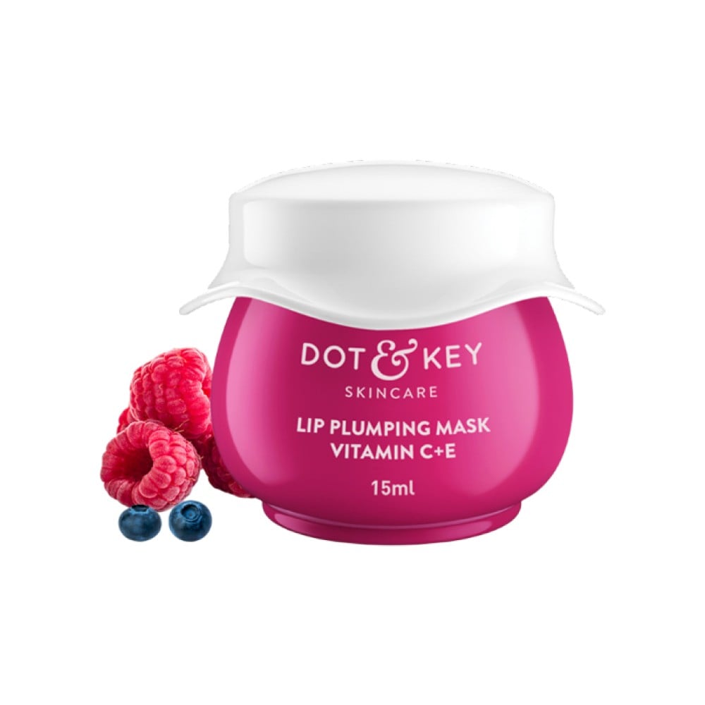 Dot & Key Plumping Lip Mask with Vitamin C + E (Wild Berries ...